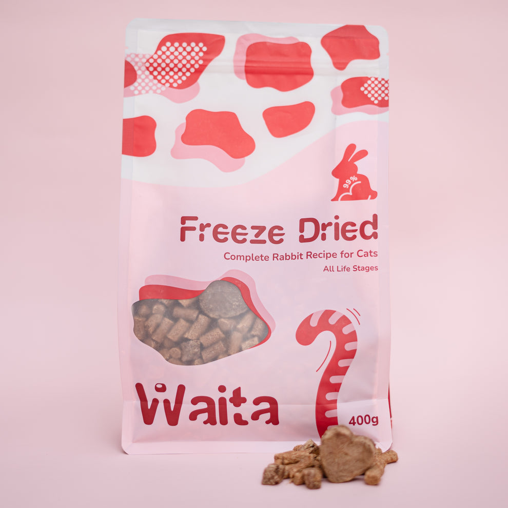 Waita Freeze Dried Complete Rabbit Recipe 20g/400g/1.2kg - Cat – Waita ...